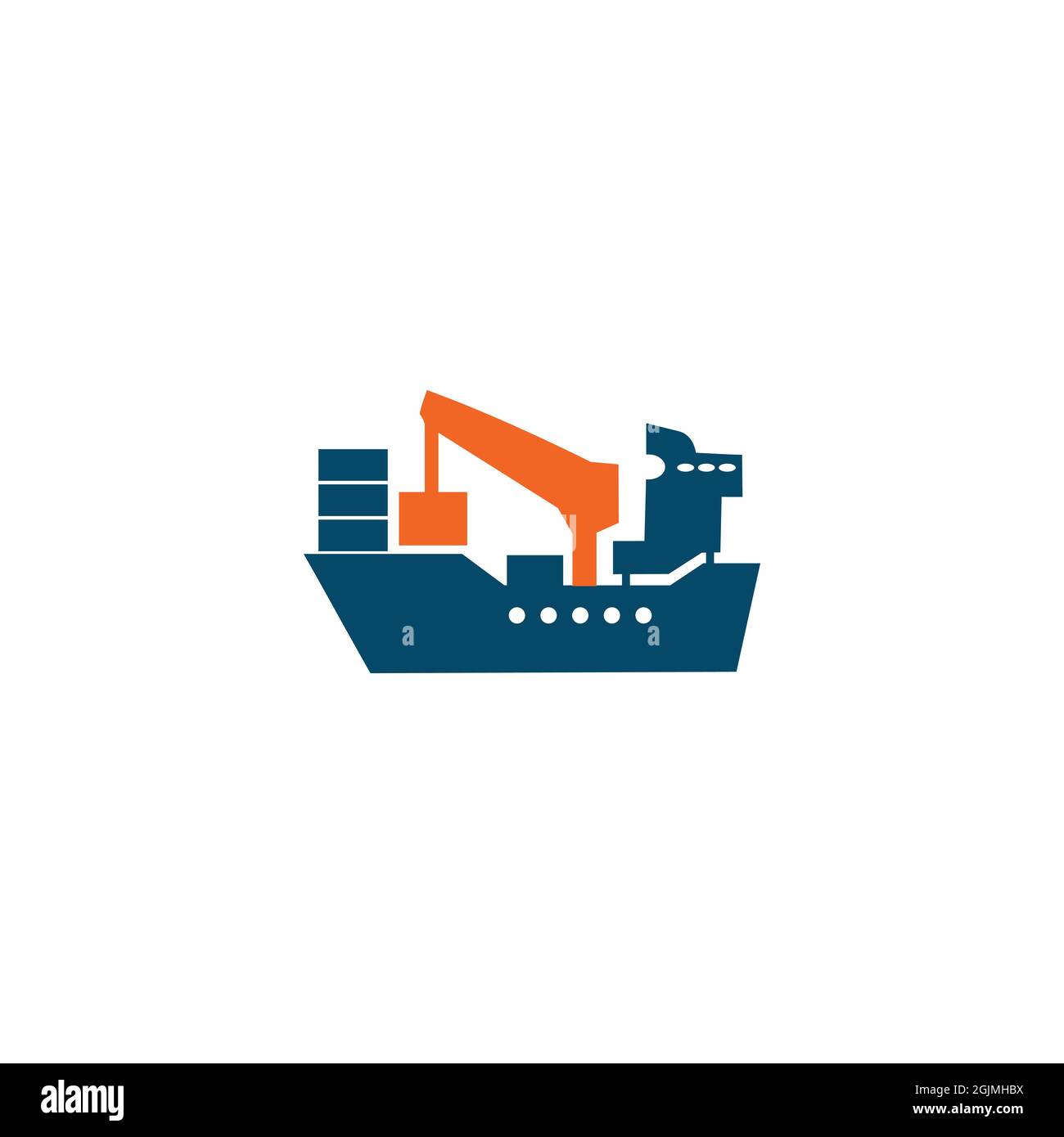 Delivery goods vector logo design Cut Out Stock Images & Pictures - Alamy