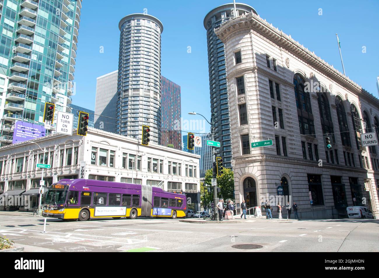 Downtown Seattle is a beautiful place for some urban hiking Stock Photo ...