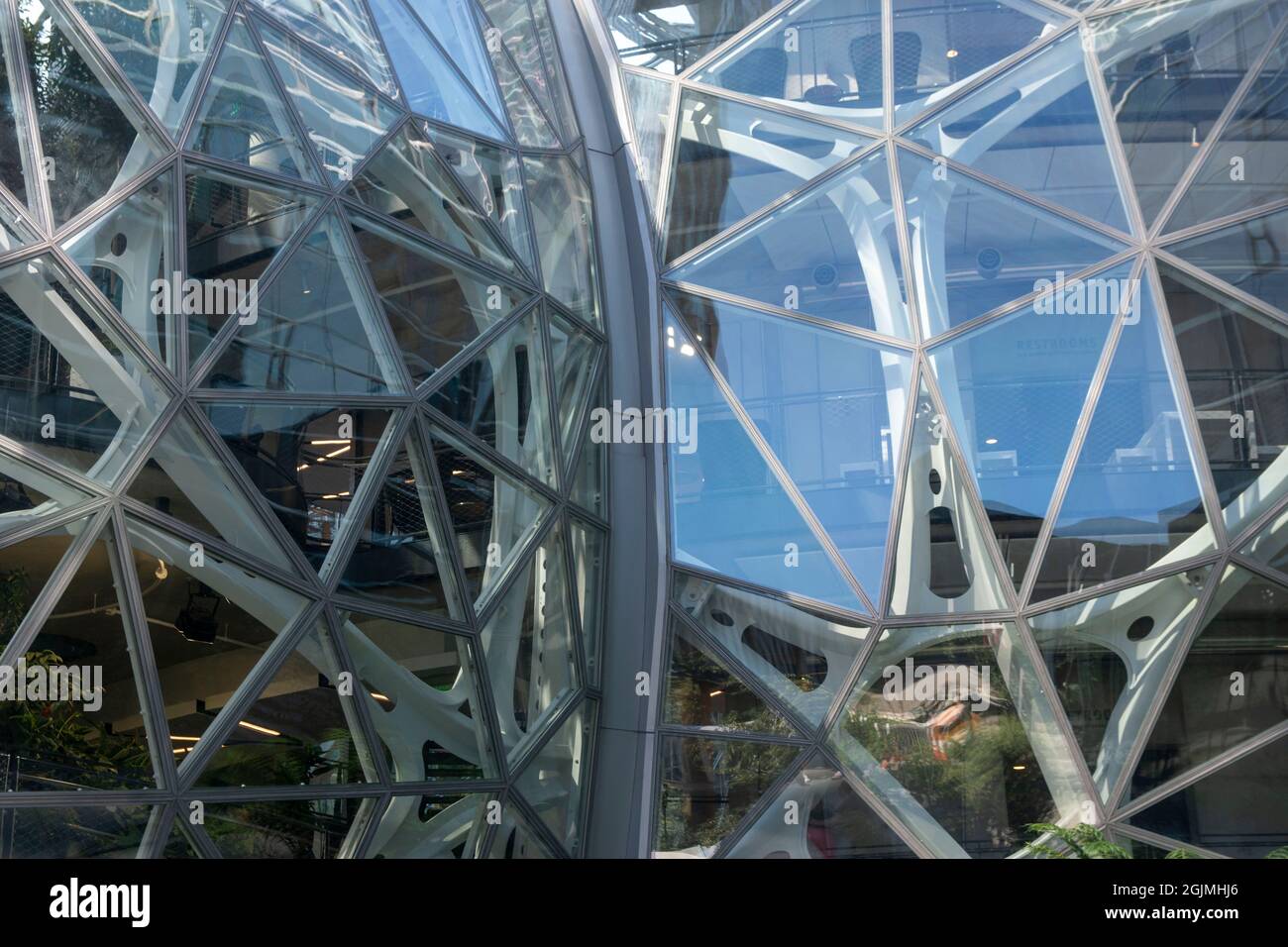 The Spheres is an office building in downtown Seattle, WA, USA with a ...