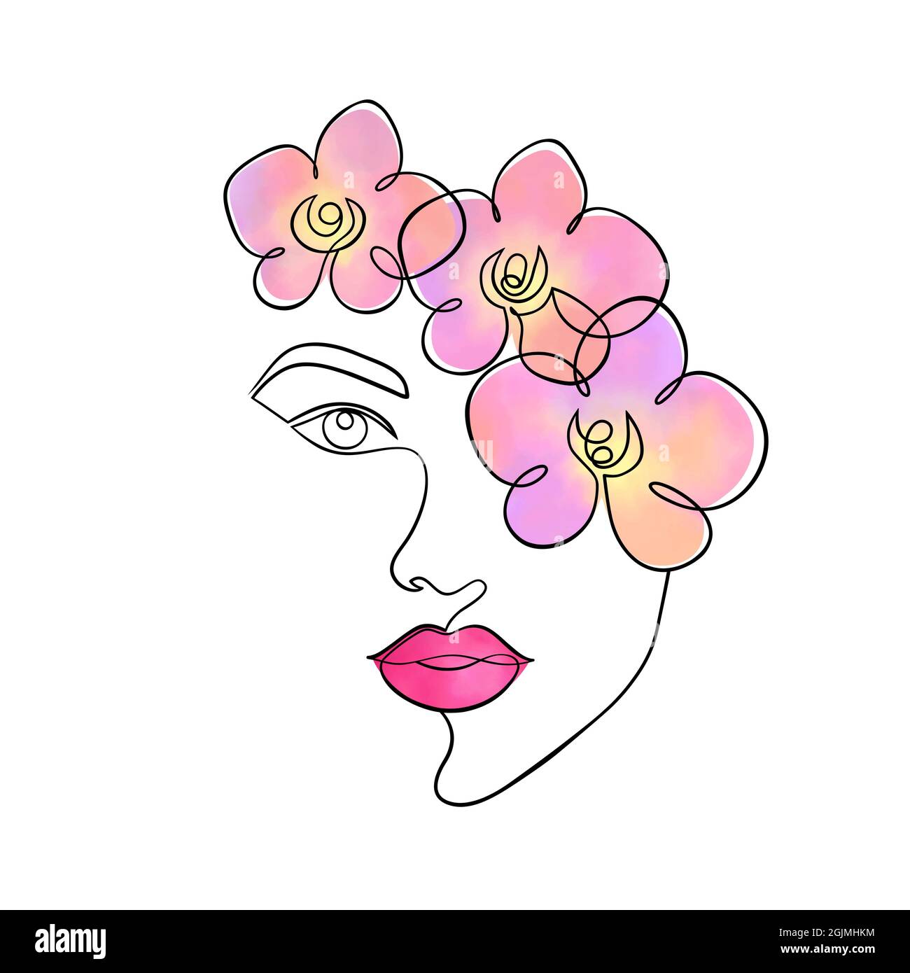 Face paint adult Stock Vector Images - Alamy