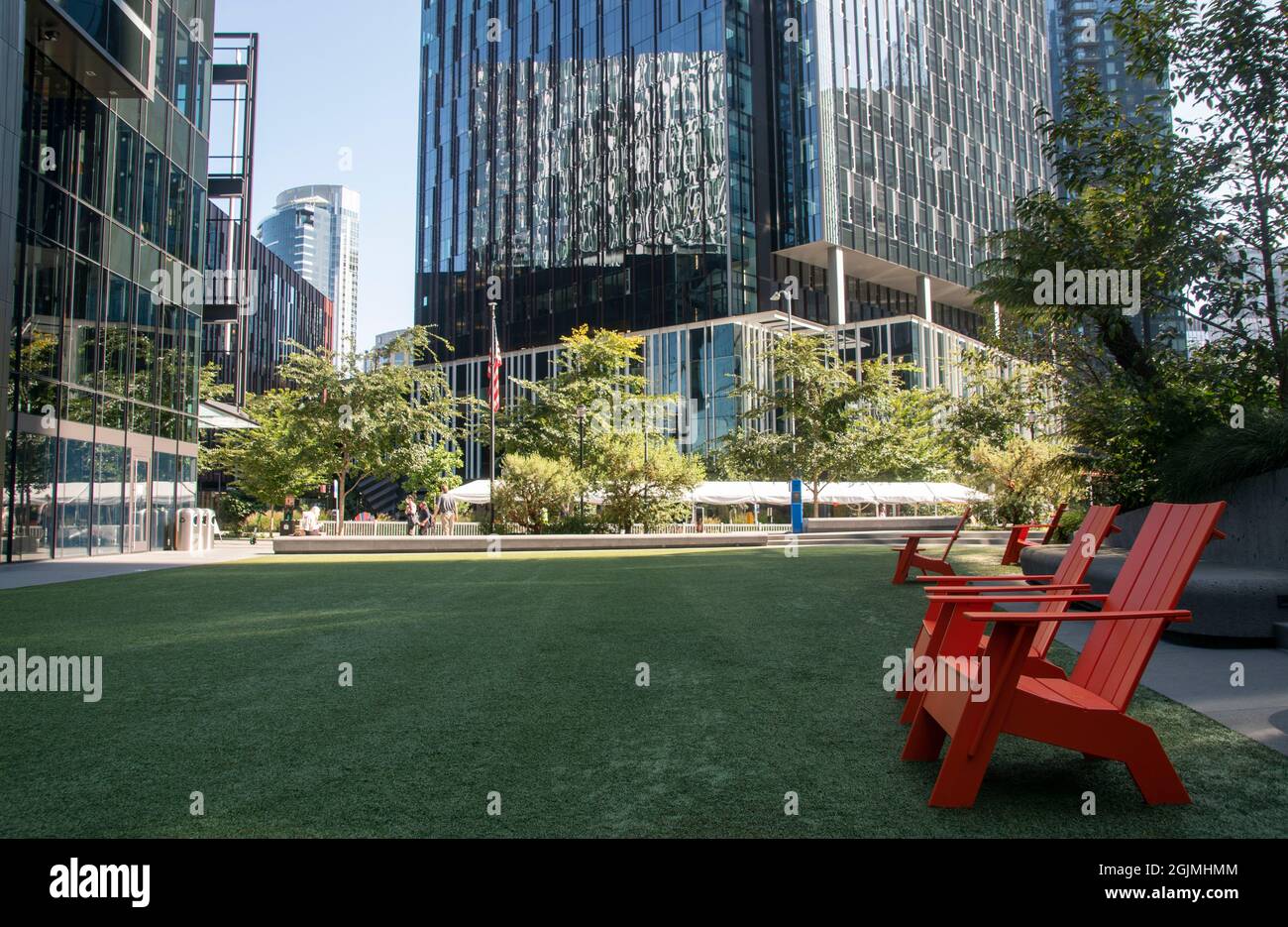 The Spheres is an office building in downtown Seattle, WA, USA with a ...