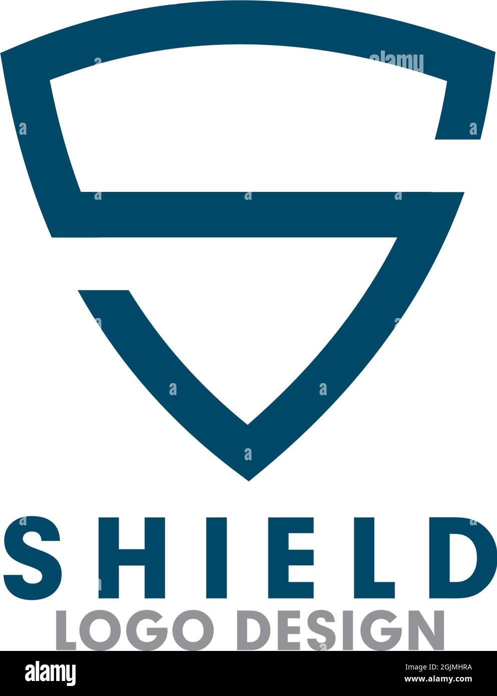 S shield letter logo design vector illustration template Stock Vector ...