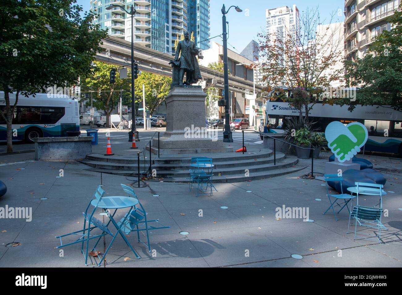 Seattle downtown alleyway hi-res stock photography and images - Alamy
