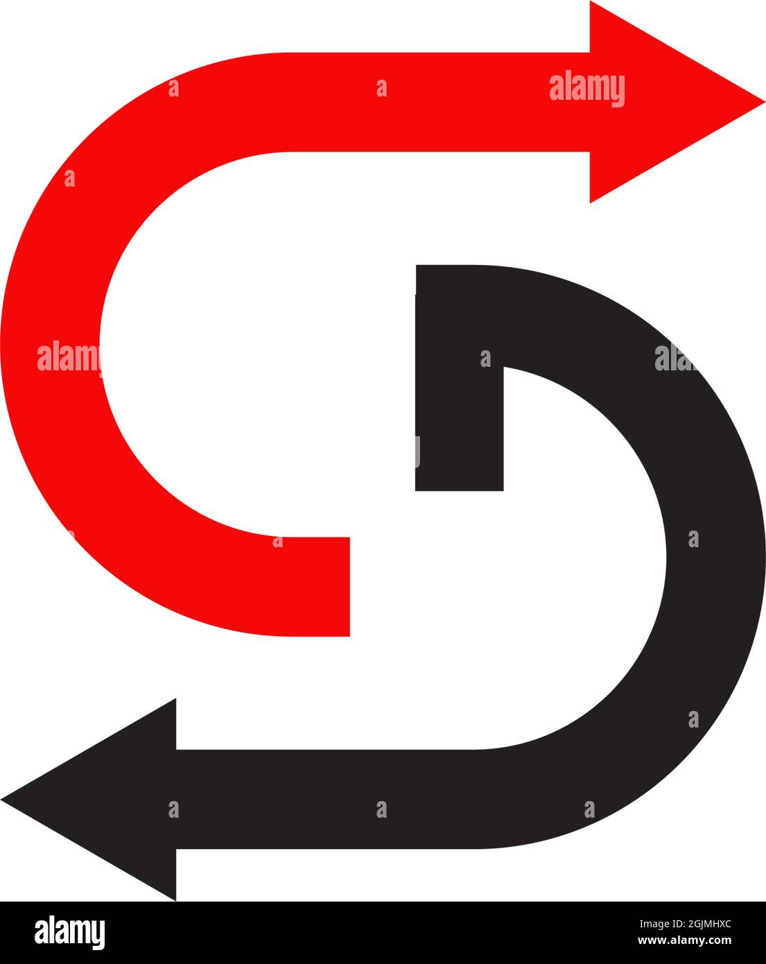 S letter arrow logo design vector illustration template Stock Vector ...