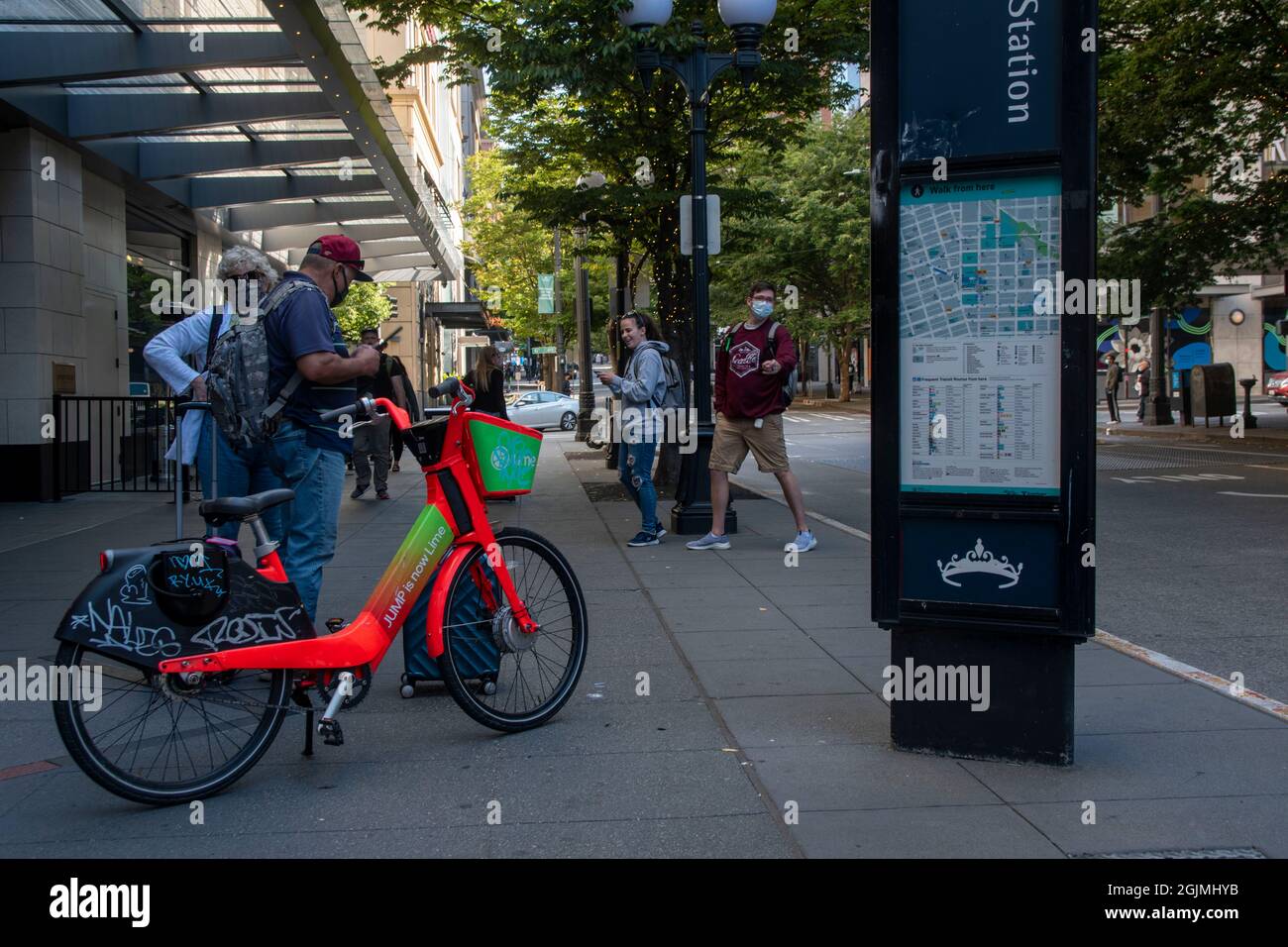Seattle downtown alleyway hi-res stock photography and images - Alamy
