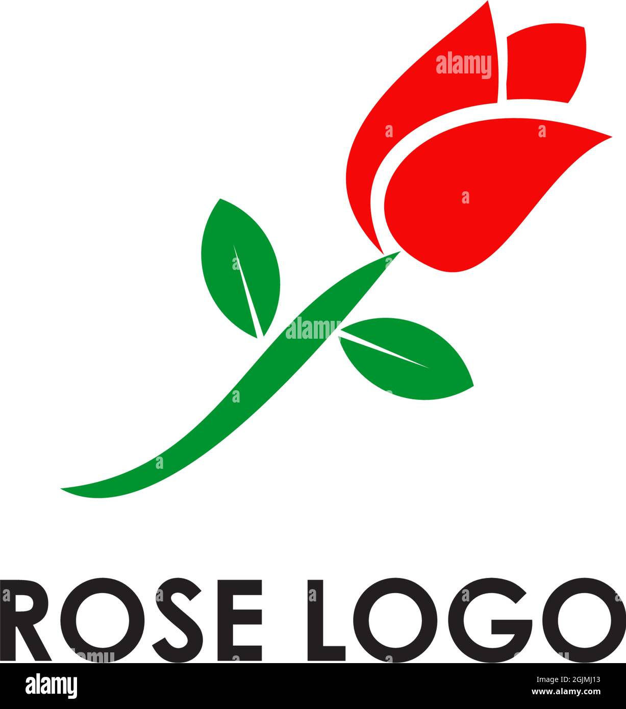Rose flower icon logo design vector illustration template Stock Vector ...