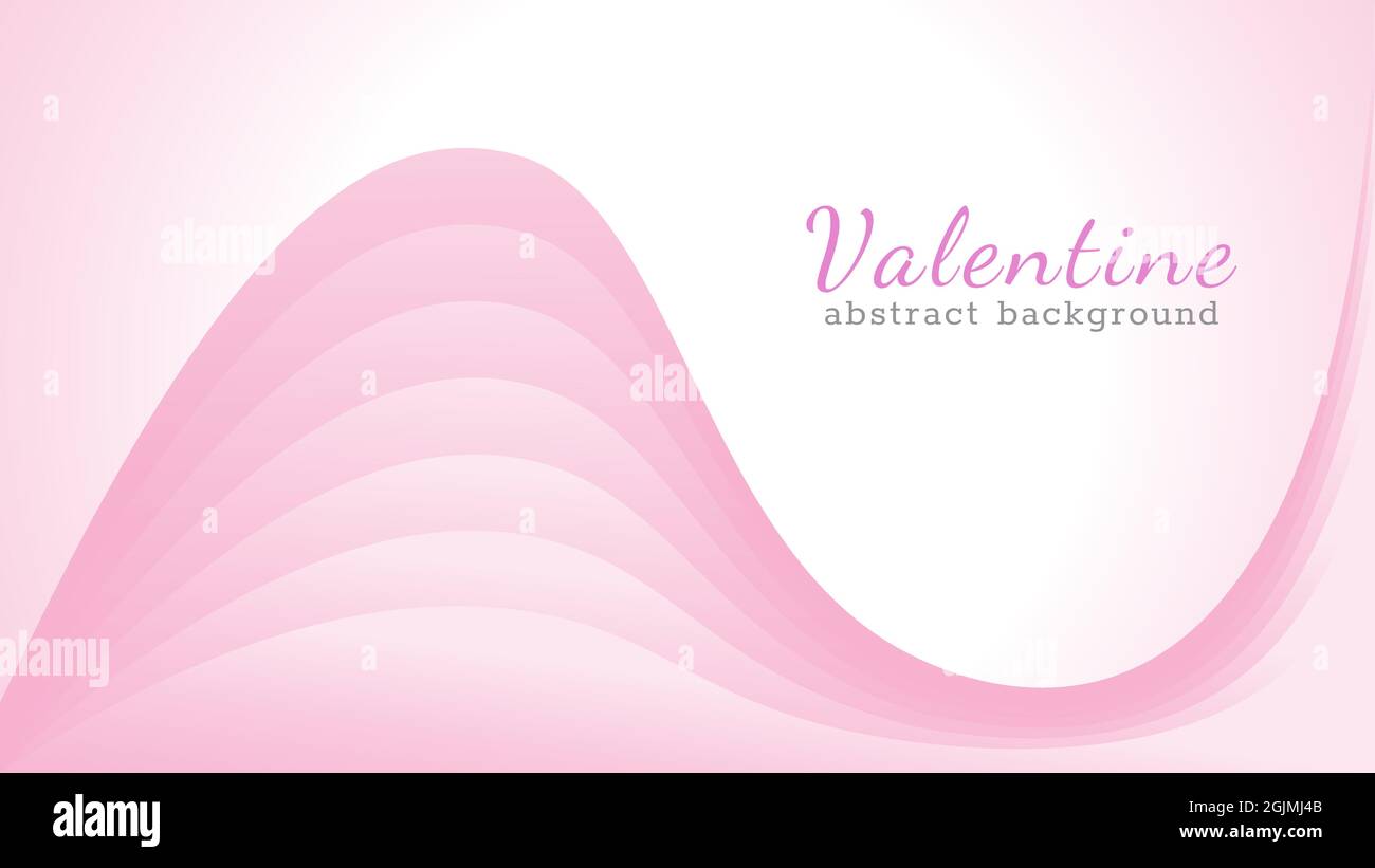 Beautiful pink wave vector illustration. Abstract background design ...