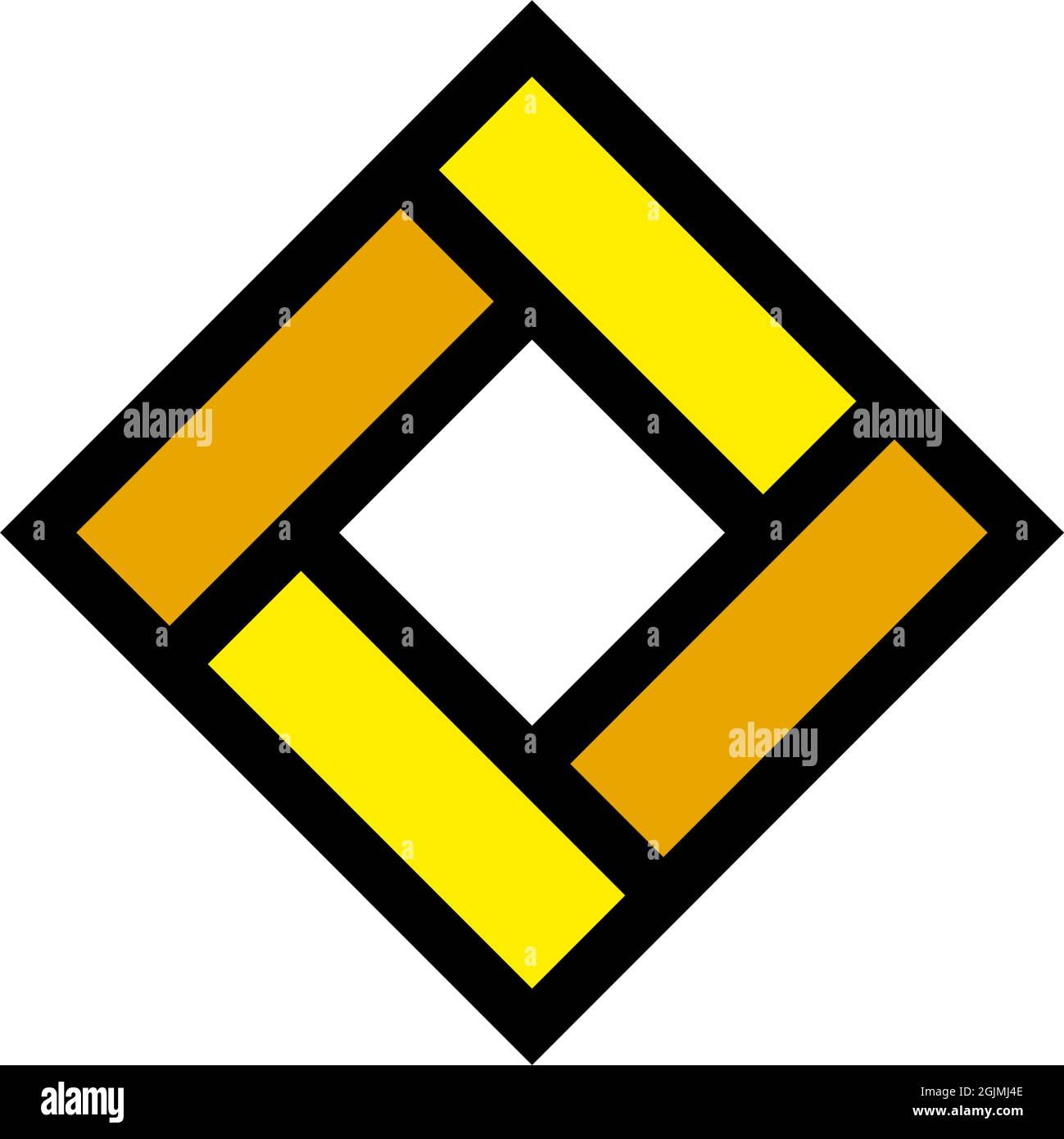 Rhombus shape icon logo design for business company vector template ...