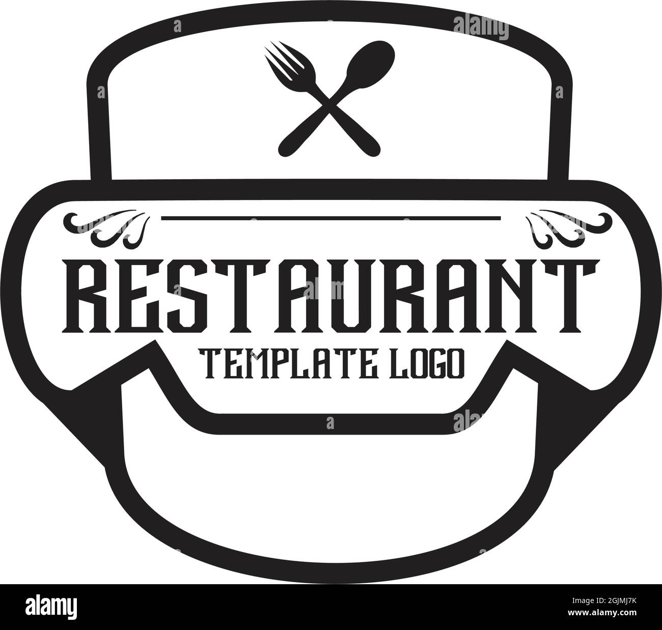 Restaurant logo design inspiration concept vector template Stock Vector ...