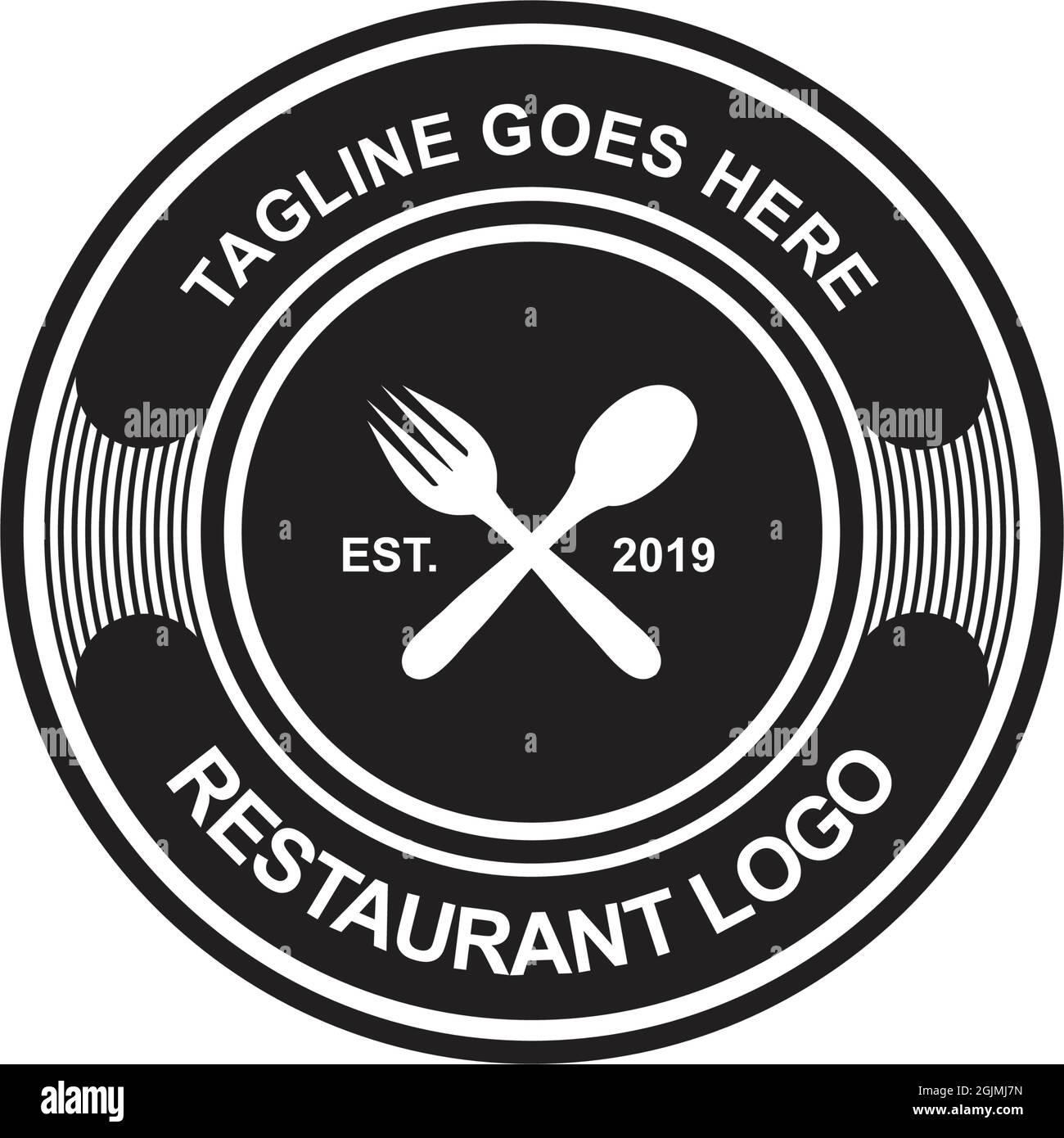 Restaurant logo design inspiration concept vector template Stock Vector ...