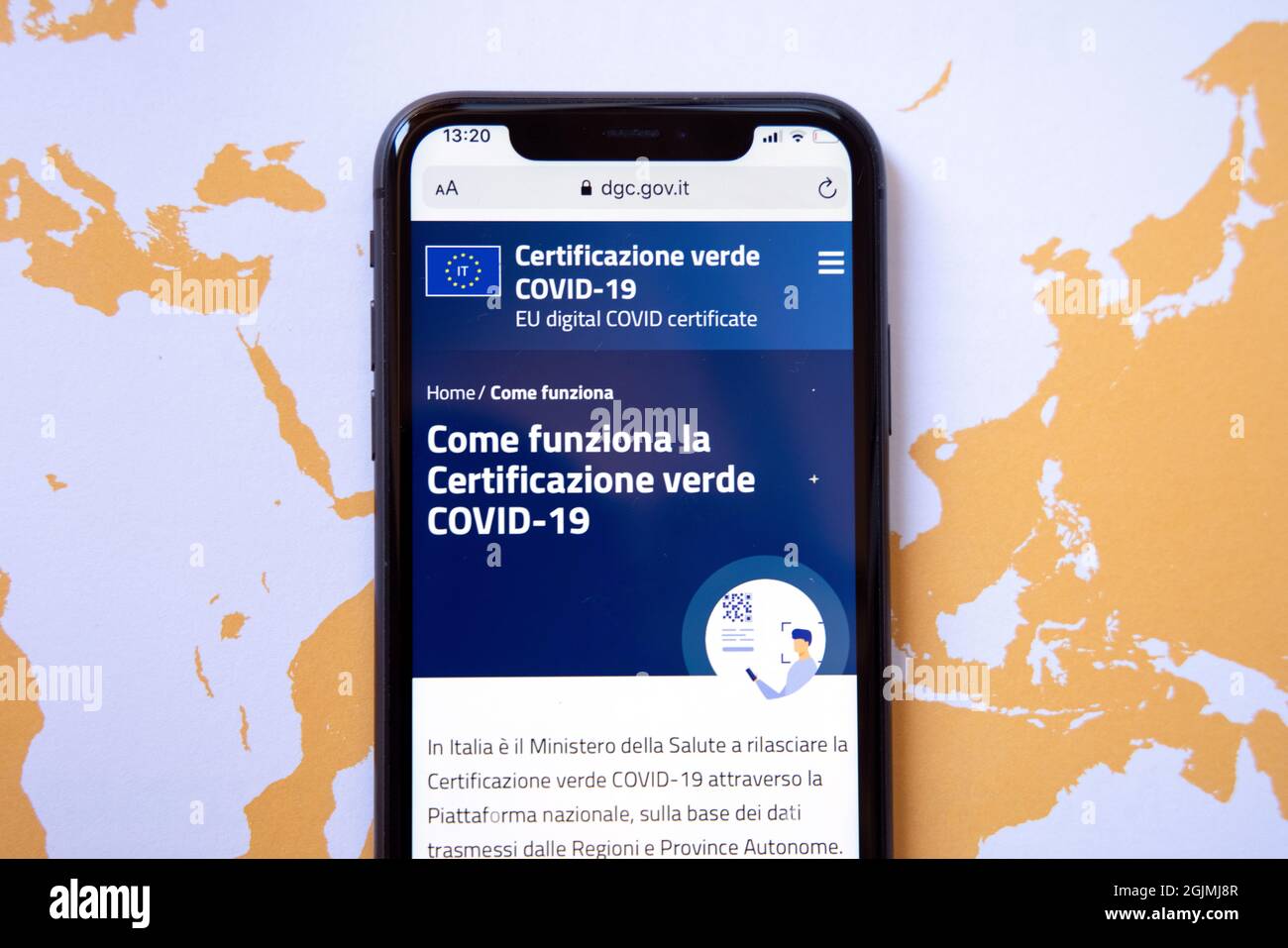 EU Digital certificate Covid-19. Green or Covid Pass. Covid or Coronavirus vaccine certificate ...