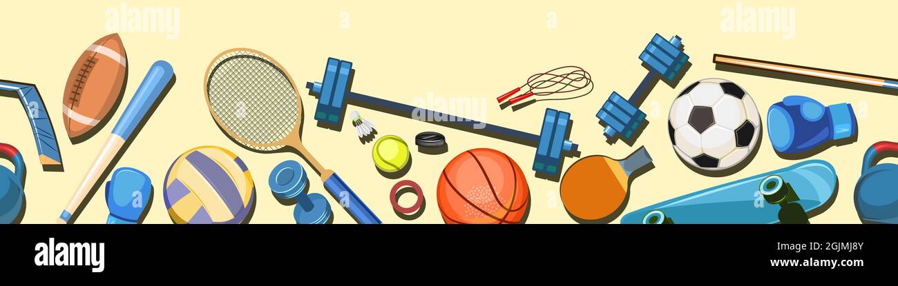 Sports Ball Border Vector