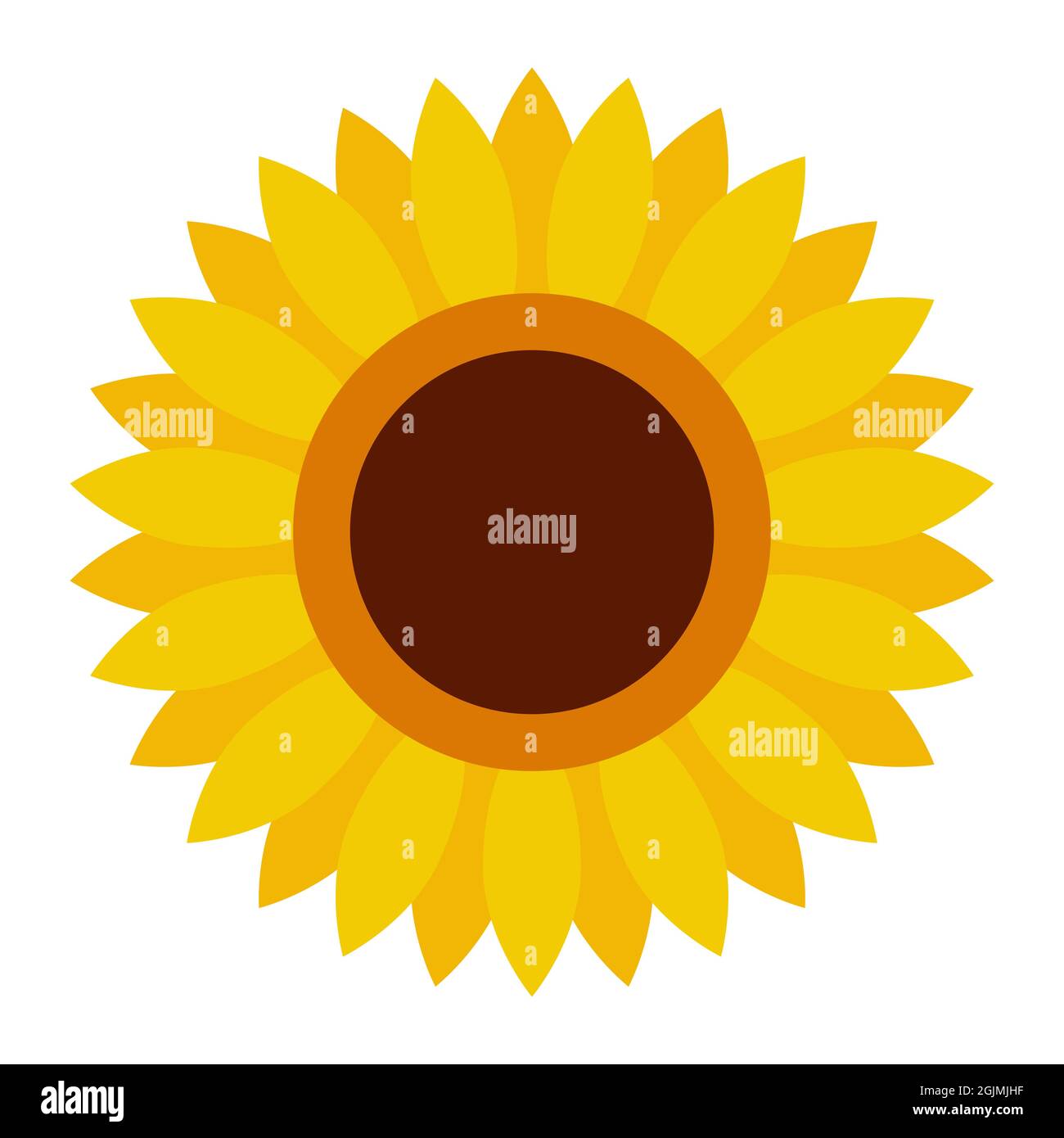Sunflower in cartoon style Stock Vector Images - Alamy