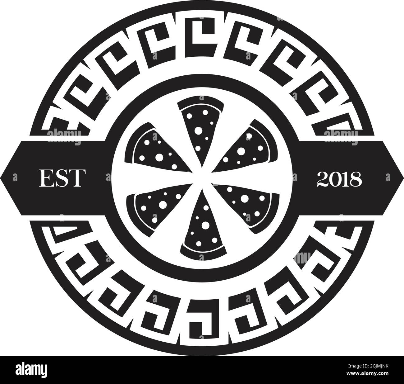 Pizza restaurant logo hi-res stock photography and images - Alamy