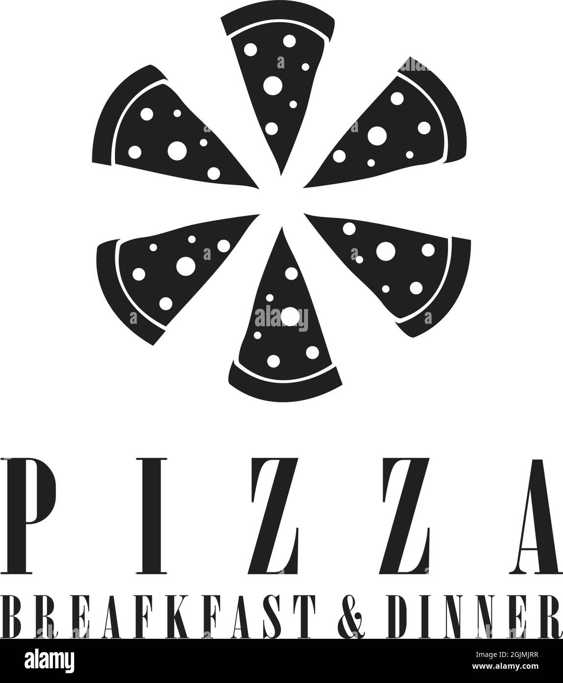 Pizza restaurant logo icon design vector template Stock Vector Image ...