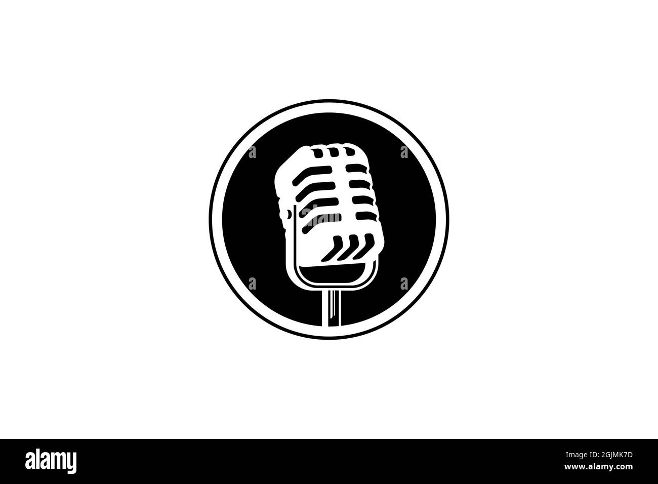Mic microphone vector illustration. Design element for podcast or ...