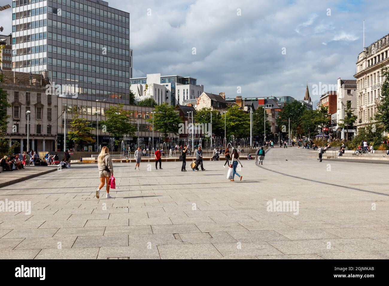 The Old Market Square Nottingham Stock Photo - Alamy