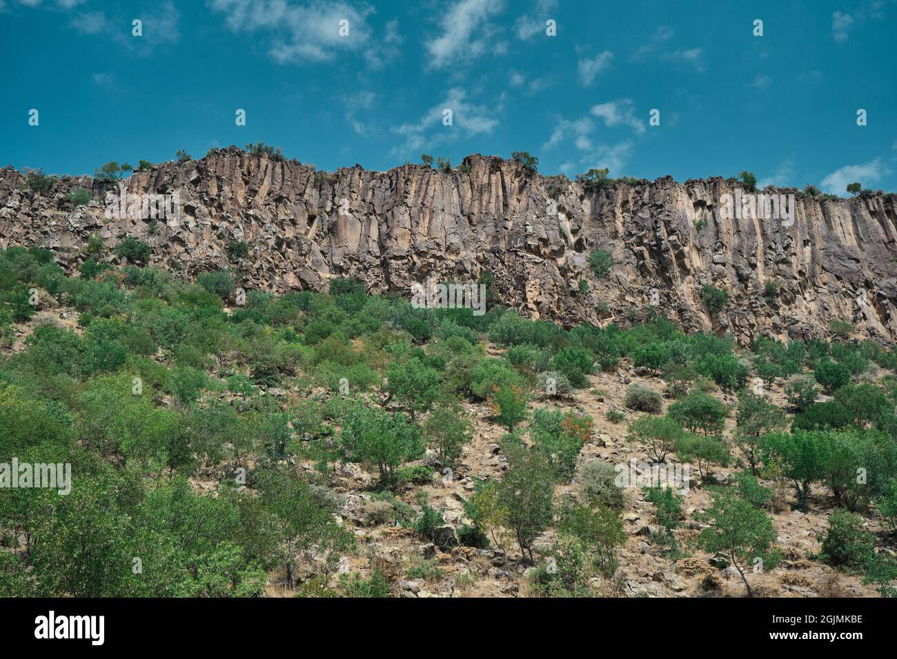 Magnificent blue sky and turquoise color lake of Narli Gol Crater and ...
