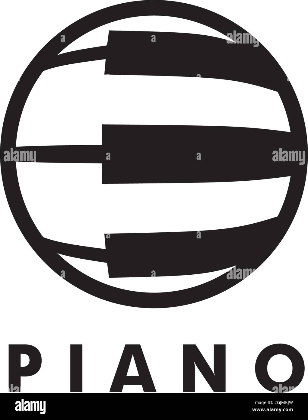 Piano logo design vector illustration template for music instrument ...