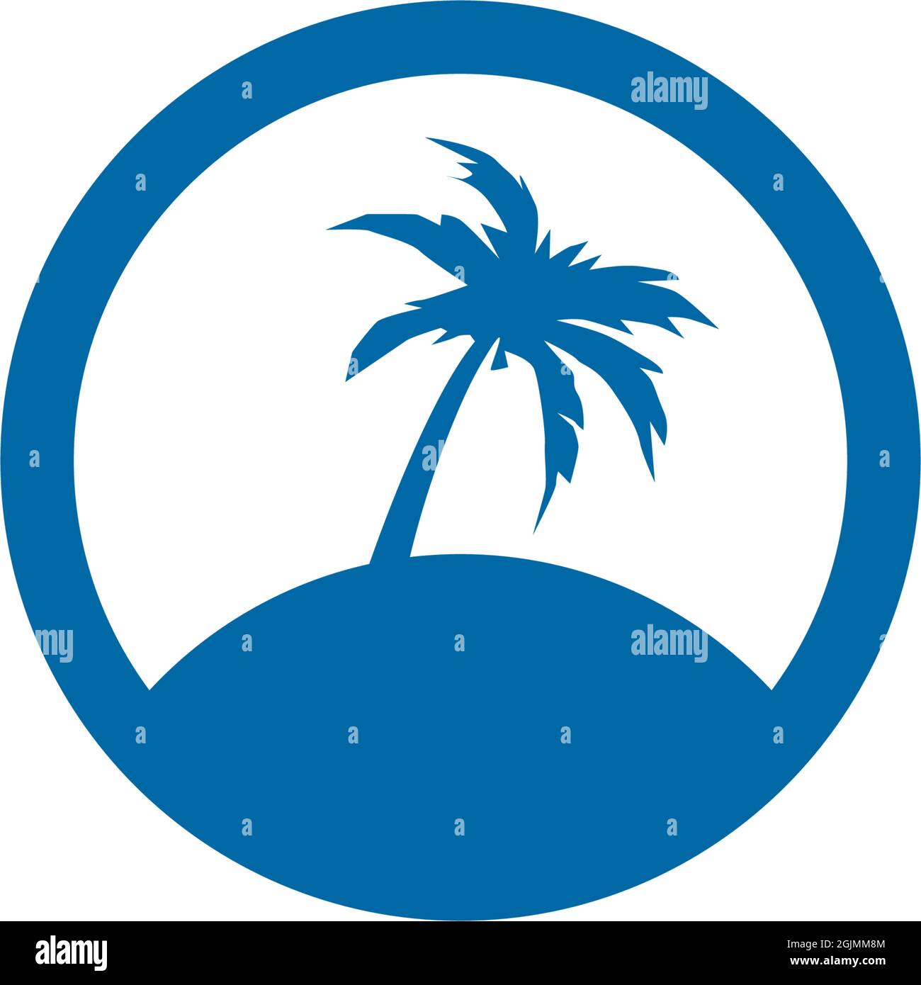 Coconut tree icon logo design inspiration vector template Stock Vector ...