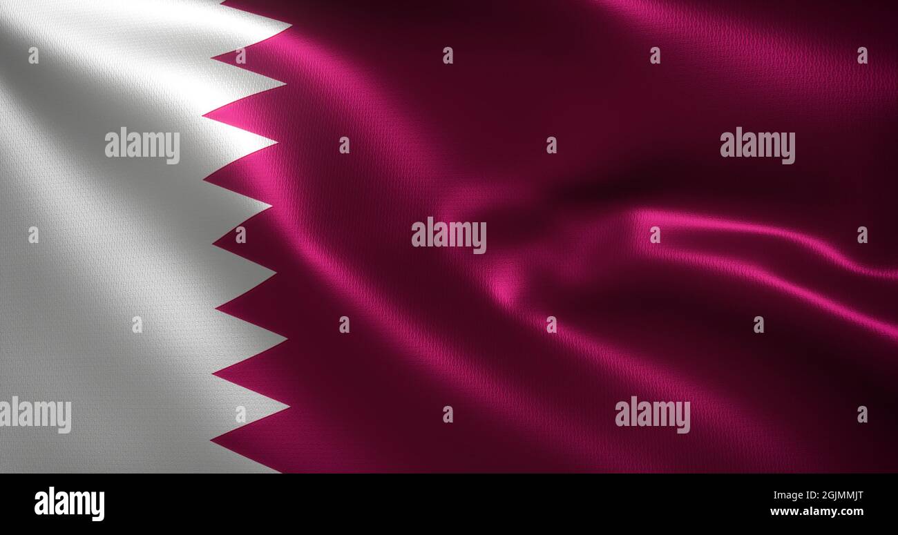 Clean qatar flag hi-res stock photography and images - Alamy