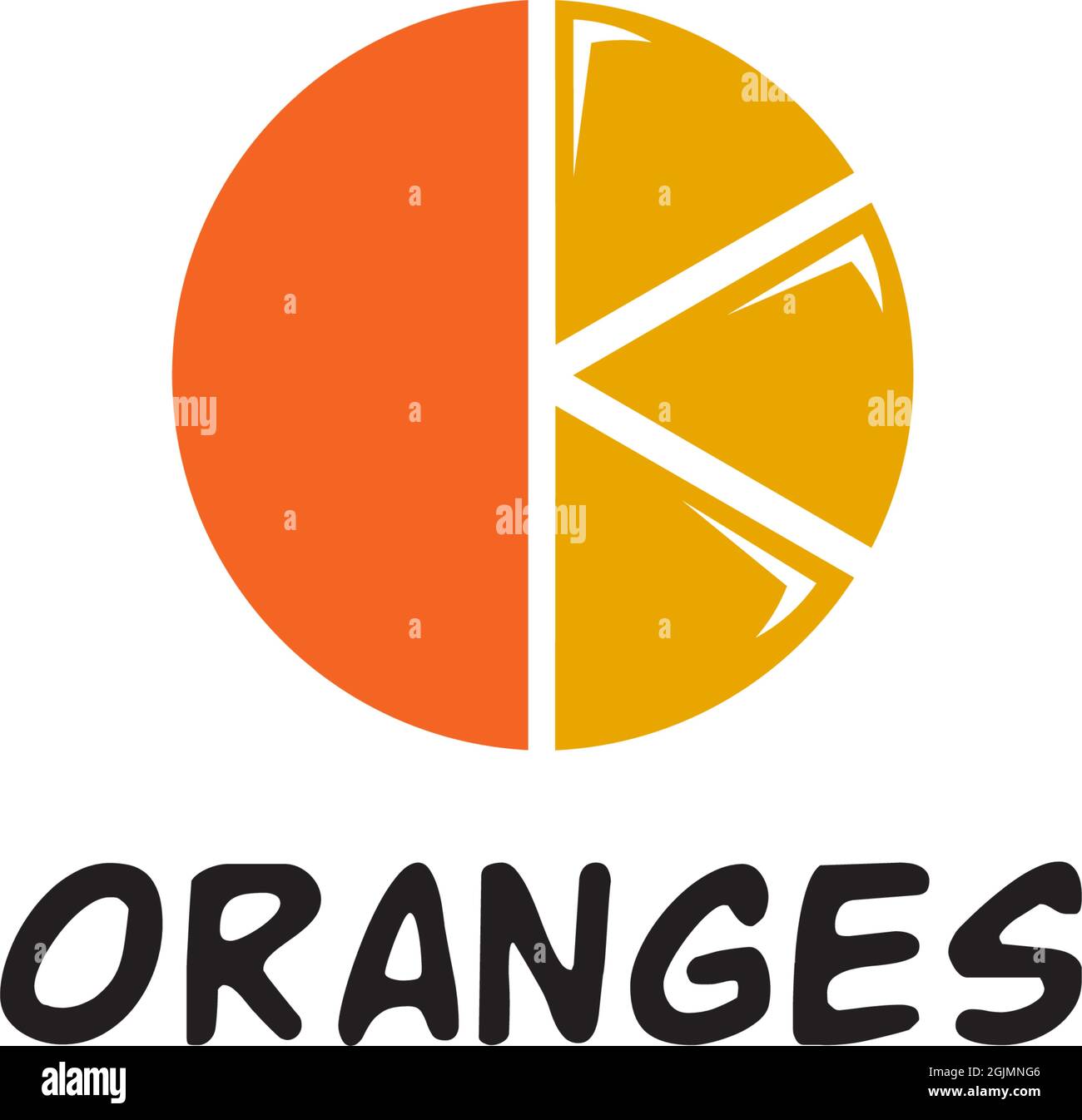 Orange fruit icon symbol logo design inspiration vector template Stock ...