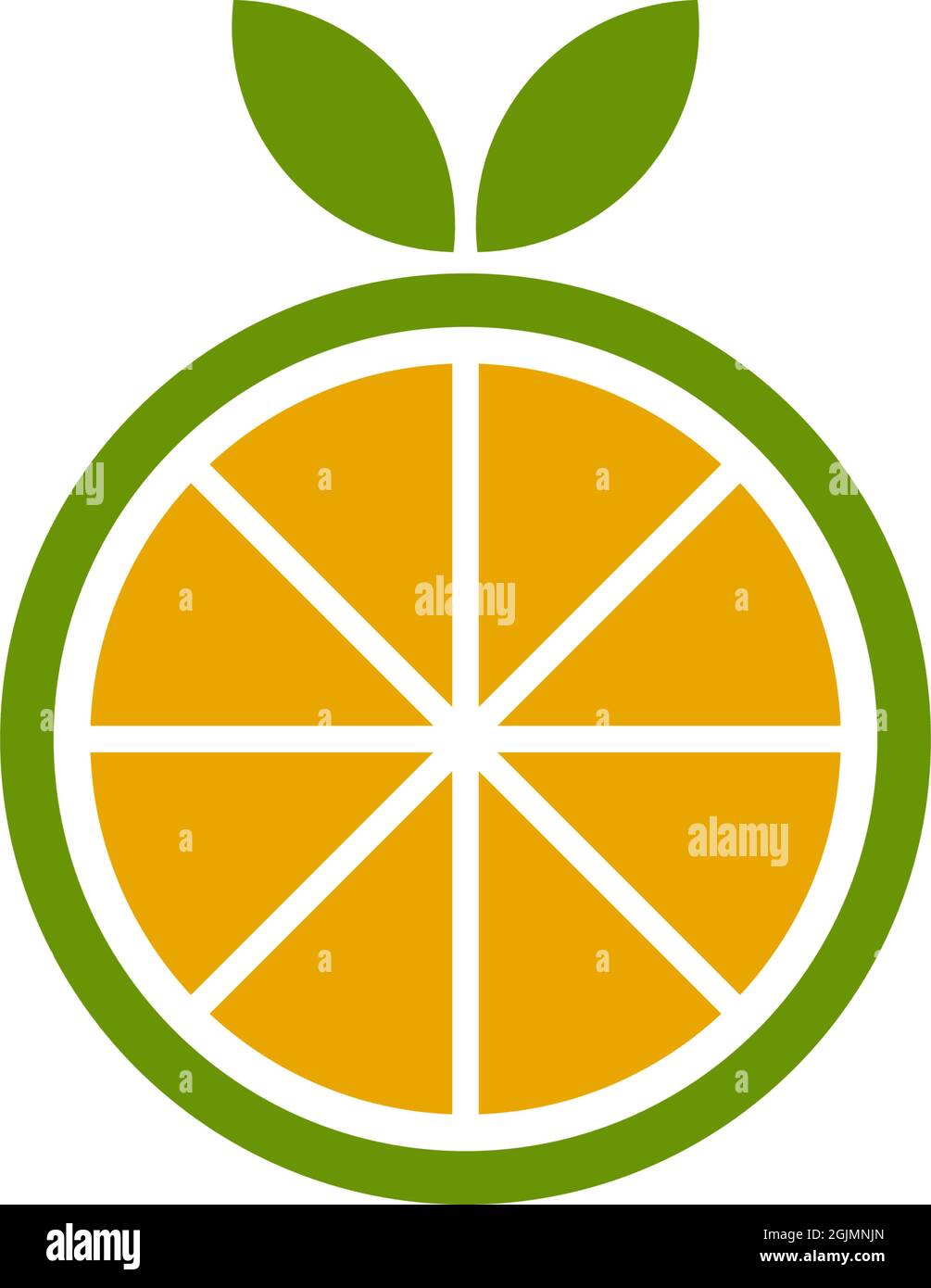 Orange fruit icon symbol logo design inspiration vector template Stock ...