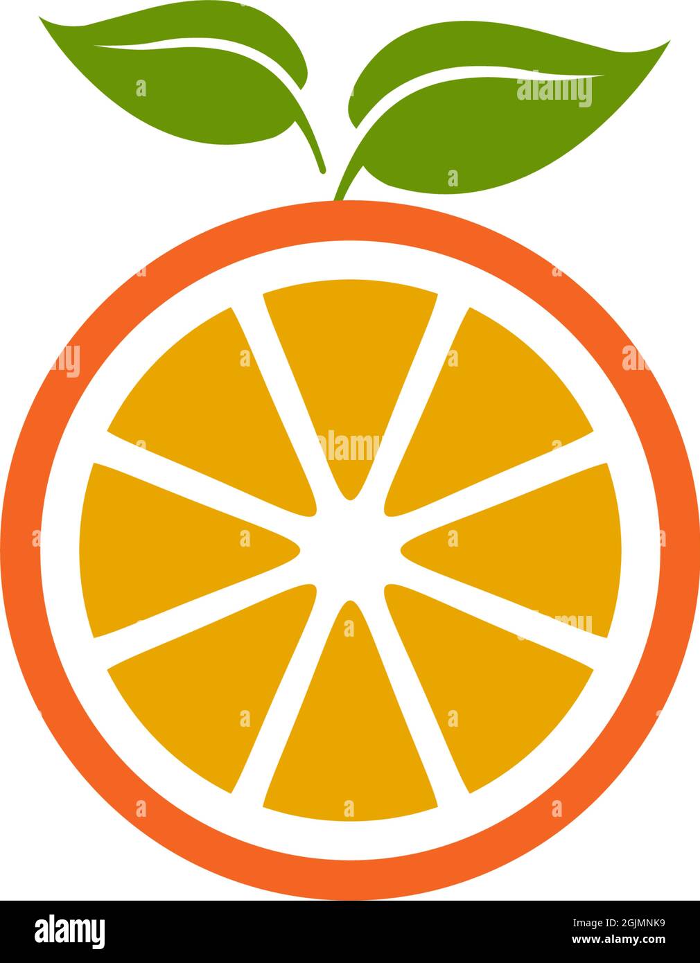 Orange fruit icon symbol logo design inspiration vector template Stock ...
