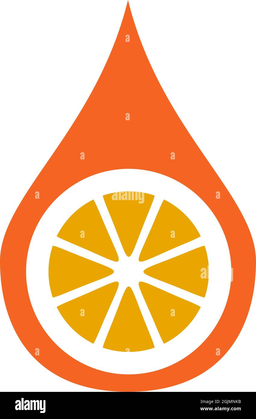 Orange fruit icon symbol logo design inspiration vector template Stock ...