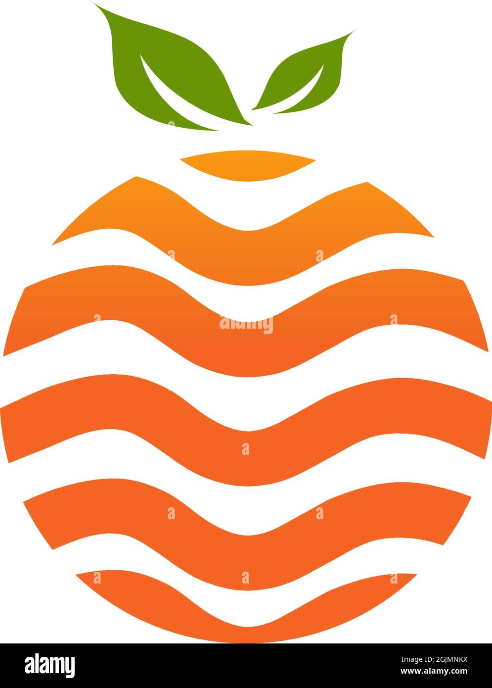 Orange fruit icon symbol logo design inspiration vector template Stock ...