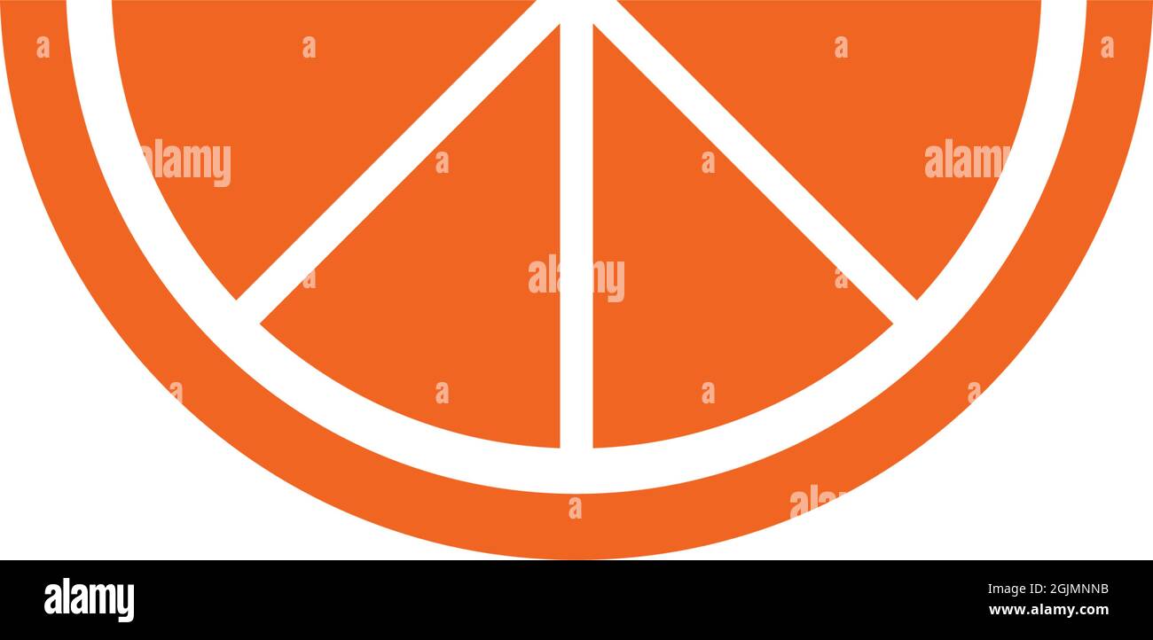 Orange fruit icon symbol logo design inspiration vector template Stock ...