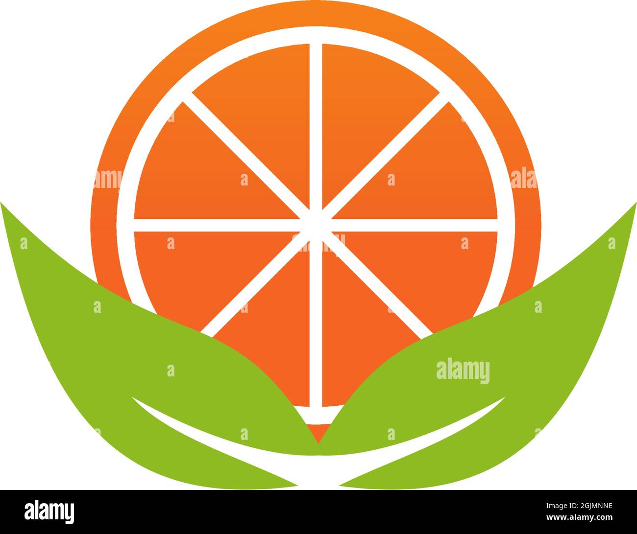 Orange fruit icon symbol logo design inspiration vector template Stock ...