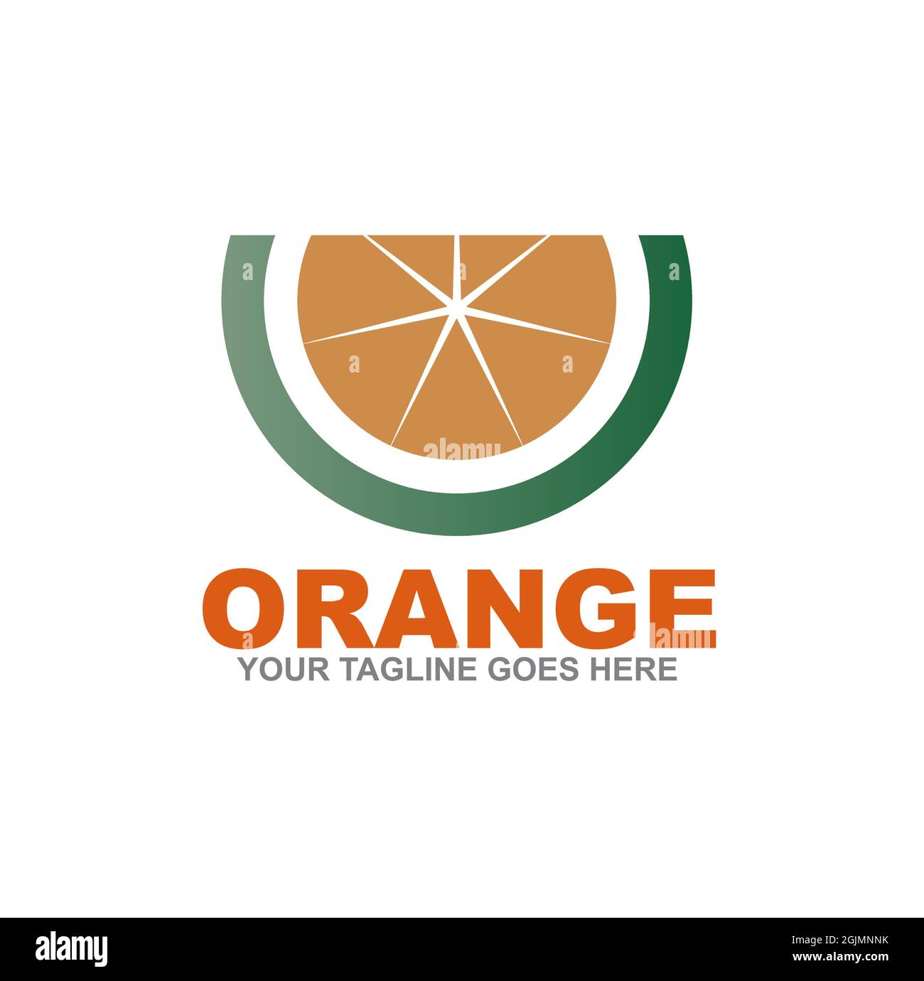Orange fruit icon symbol logo design inspiration vector template Stock ...
