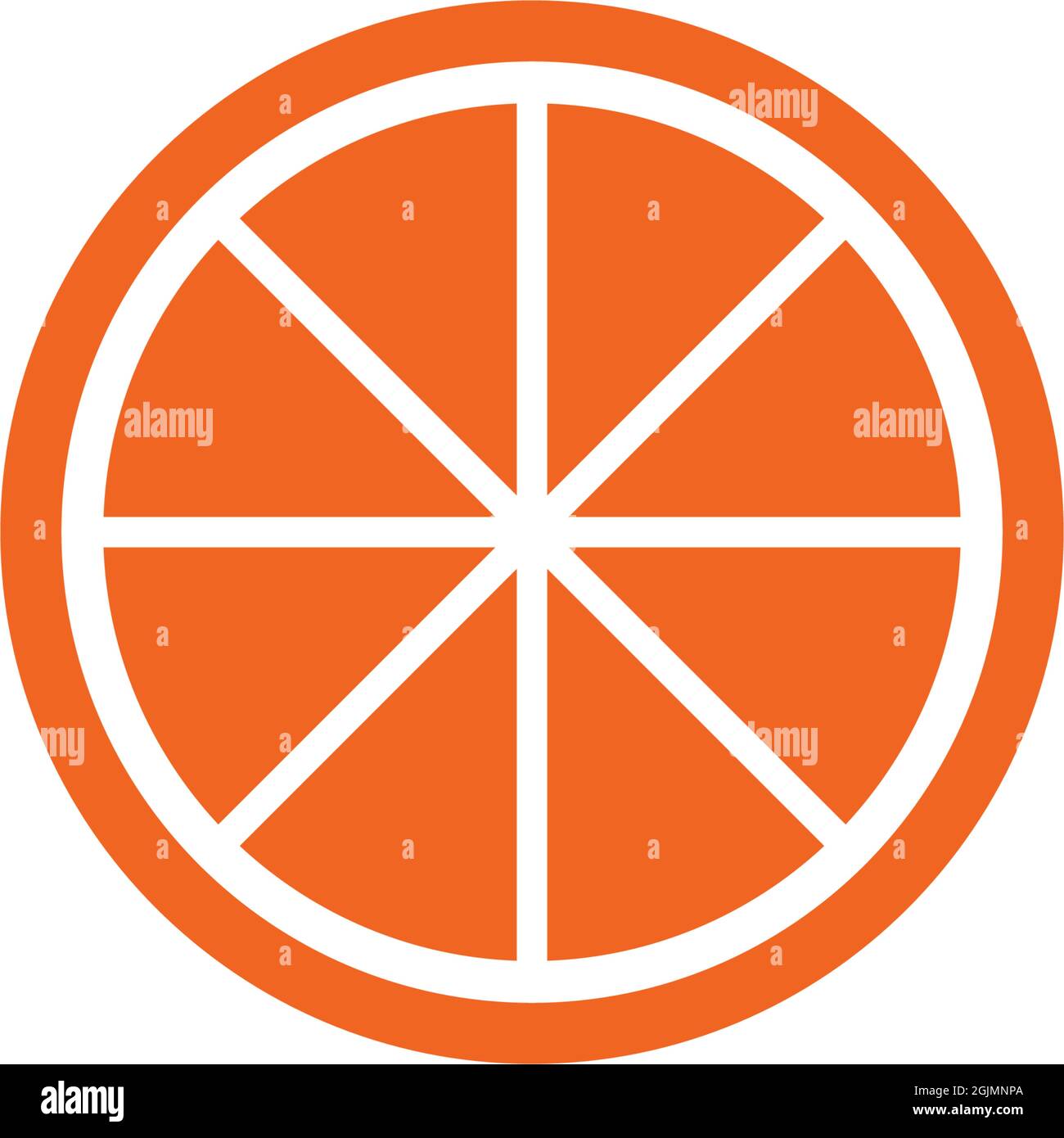 Orange fruit icon symbol logo design inspiration vector template Stock ...
