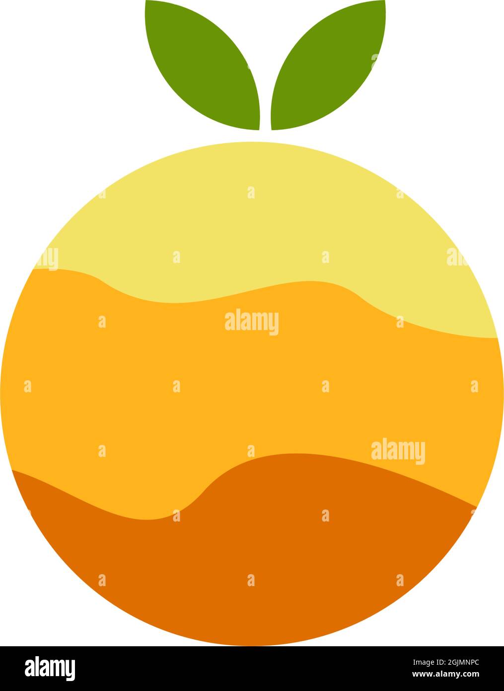 Orange fruit icon symbol logo design inspiration vector template Stock ...