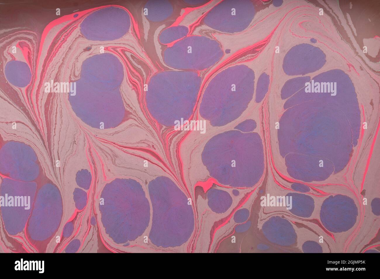 Abstract illustration with differently colored dote-shaped oily ...