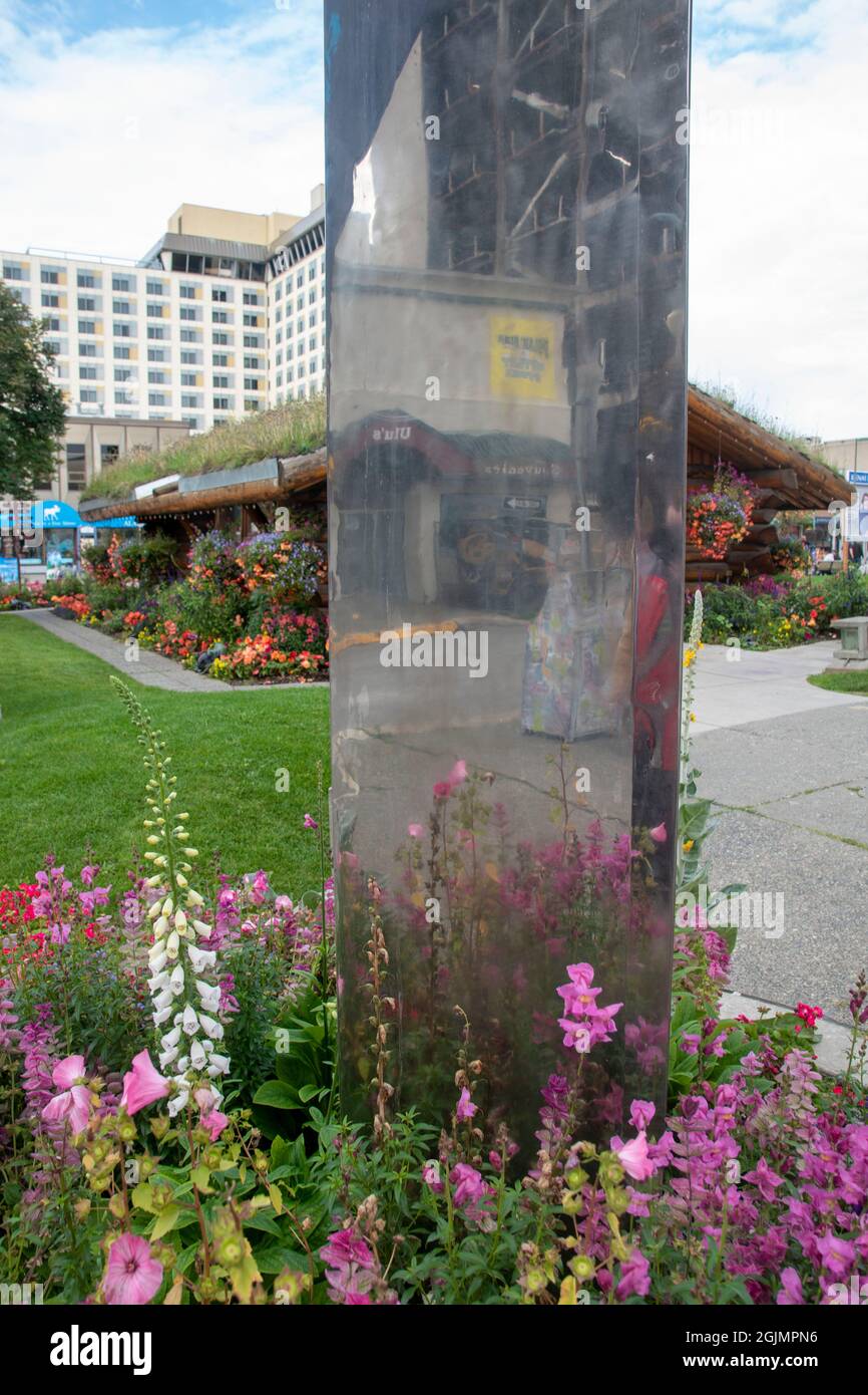 Downtown Anchorage is full of fascinating shapes and sights Stock Photo ...