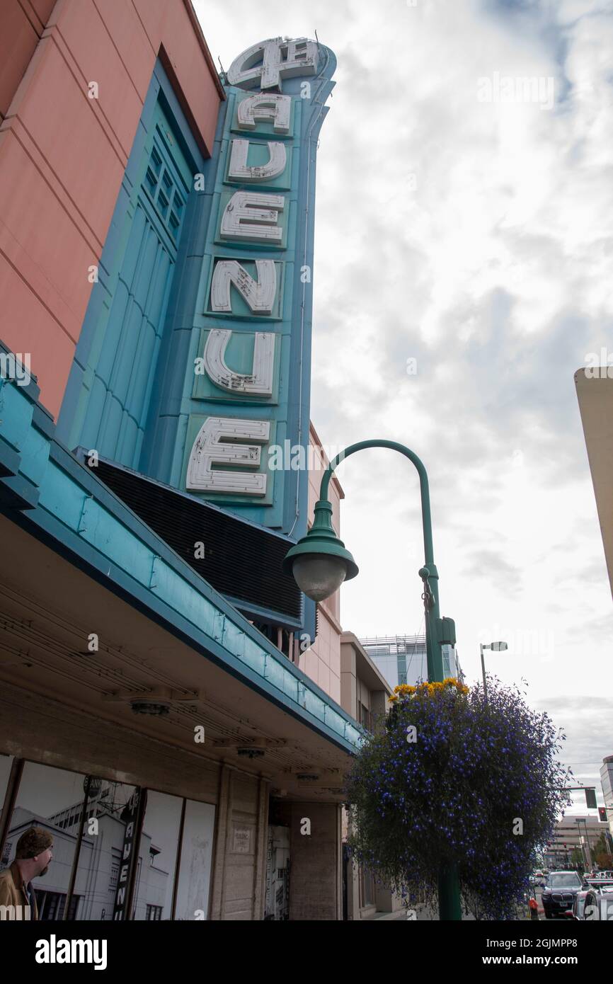 Downtown Anchorage is full of fascinating shapes and sights Stock Photo ...