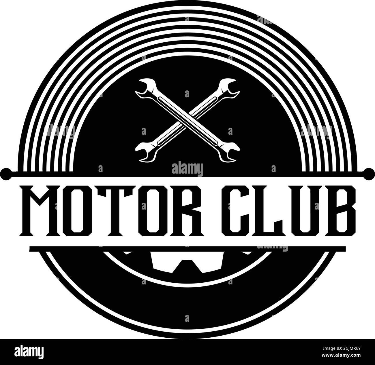 Motor club logo design inspiration vector illustration template Stock ...