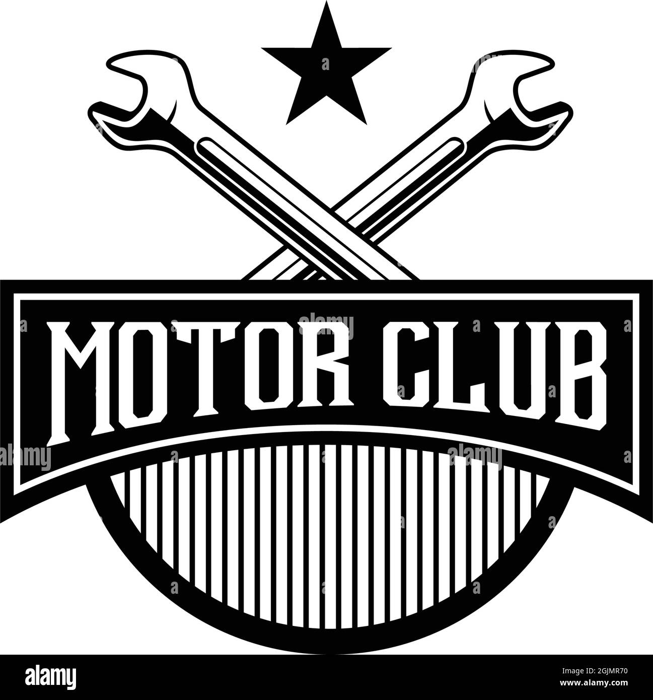 Motor club logo design inspiration vector illustration template Stock ...