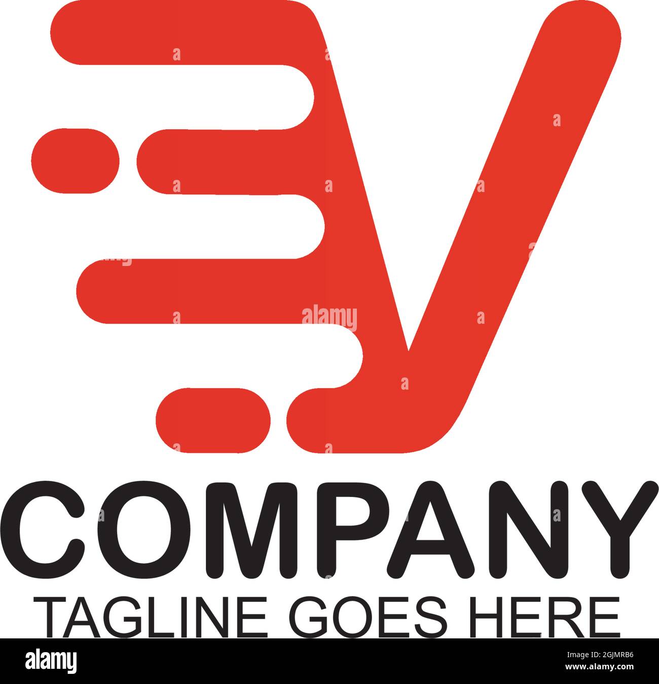 V Motion letter logo design vector template ilustration Stock Vector ...