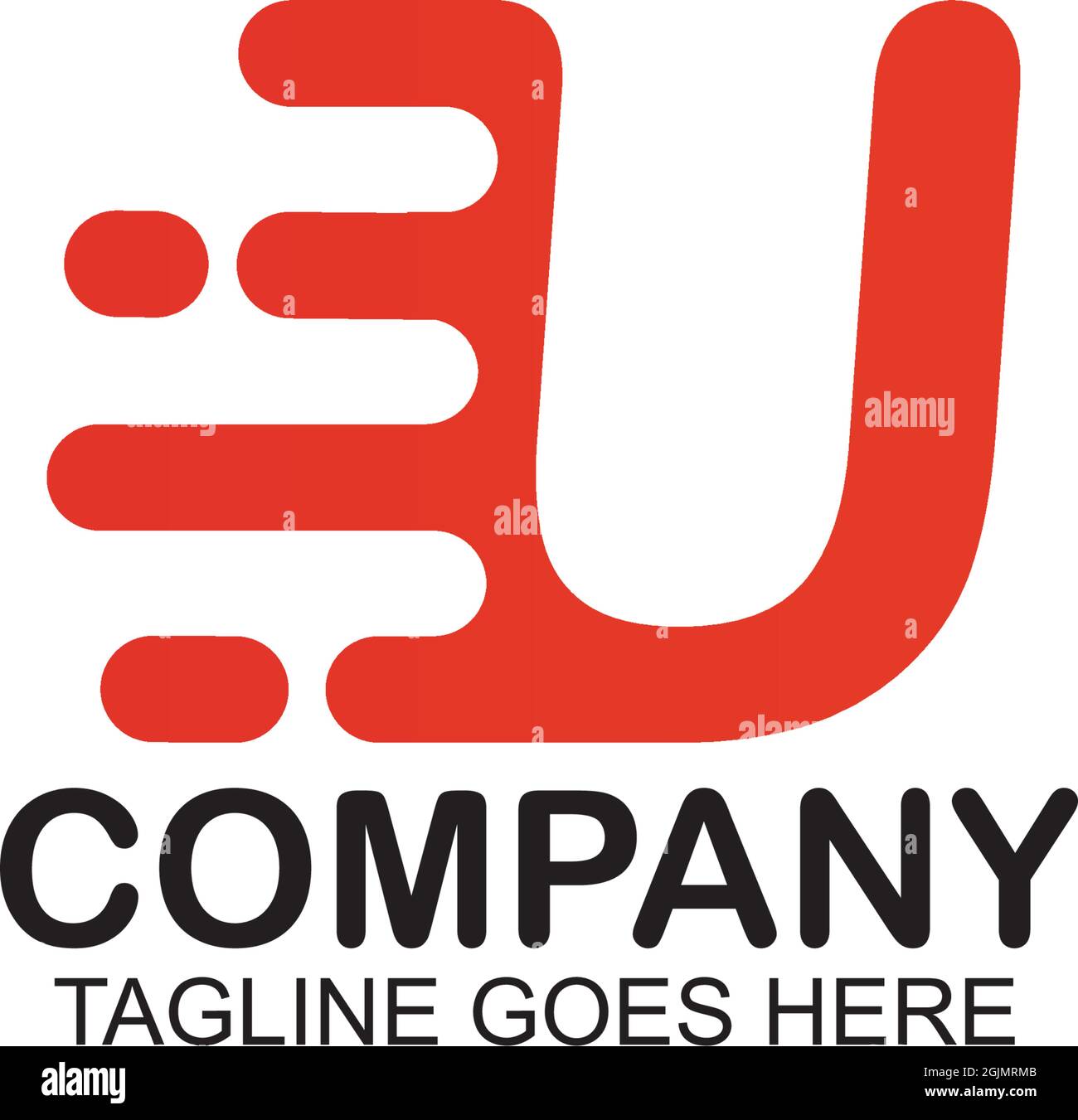 U Motion letter logo design vector template ilustration Stock Vector ...