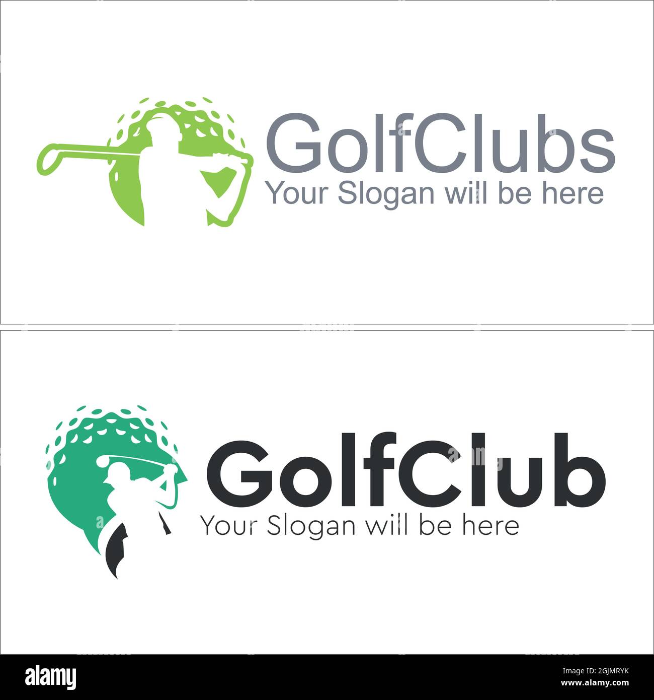 Abstract golfer club black Stock Vector Images - Alamy