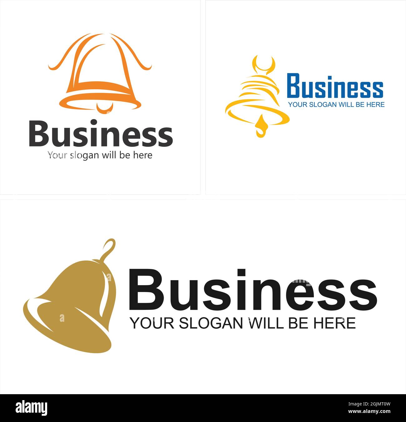 Business logo with bell design vector Stock Vector Image & Art - Alamy
