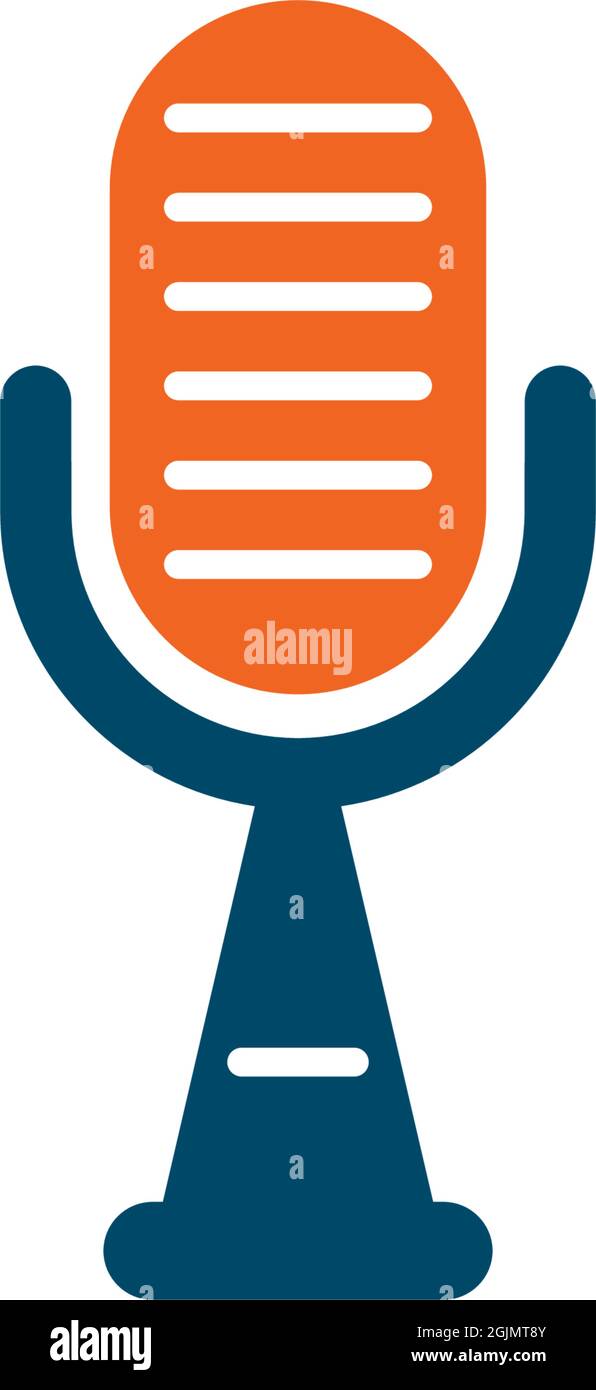 Microphone mic icon logo design inspiration vector illustration ...