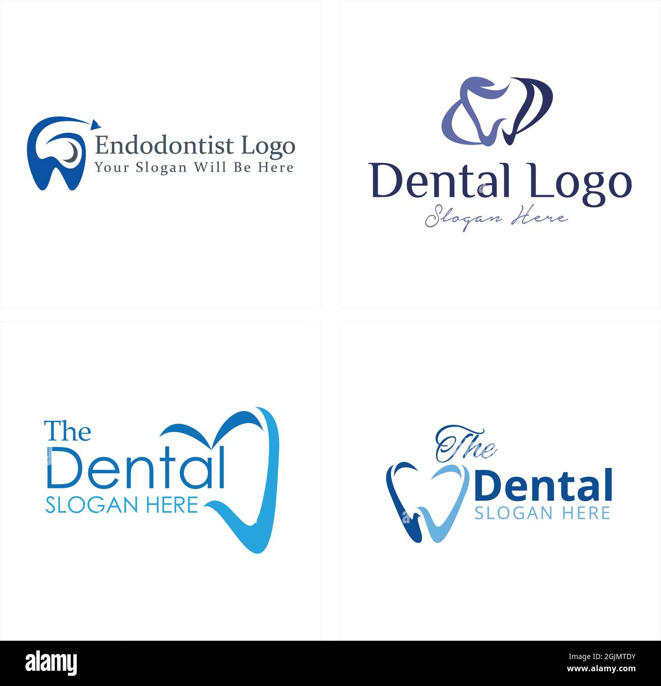 Dental clinic icon tooth vector logo design Stock Vector Image & Art ...