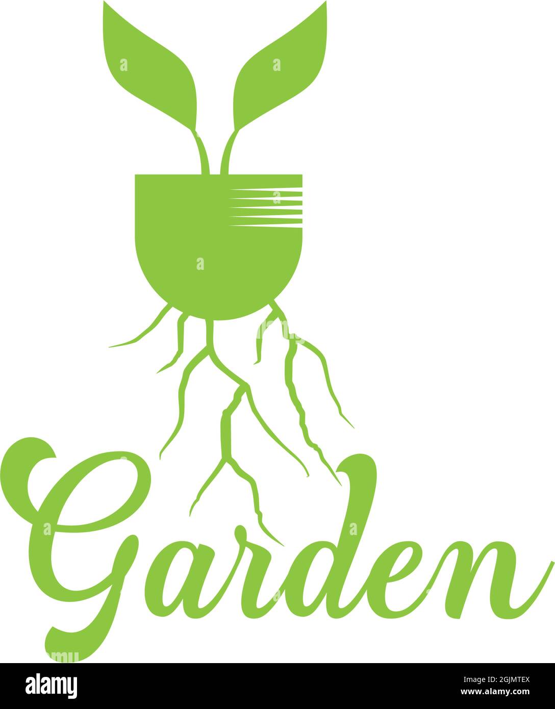 Garden logo design vector template illustration Stock Vector Image ...