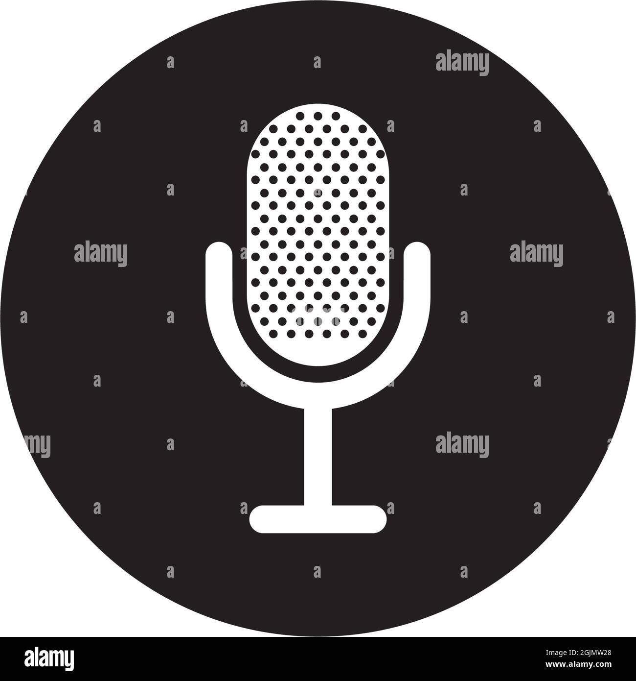 Microphone mic icon logo design inspiration vector illustration ...