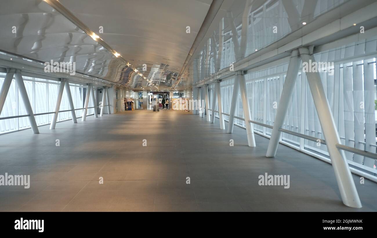 Mahboonkrong aka MBK Shopping Center Pedestrian Skywalk Phayathai Road ...