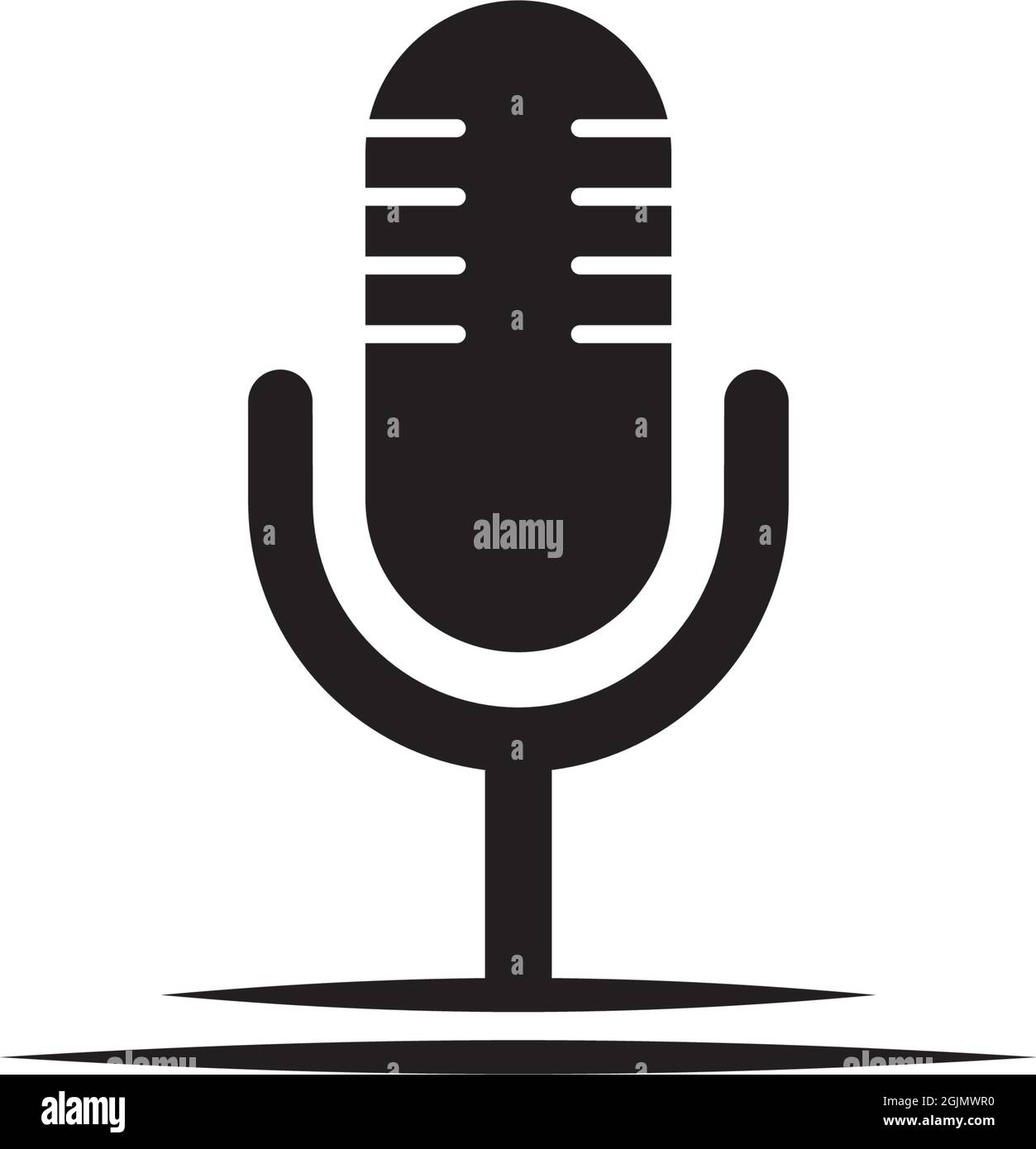Microphone mic icon logo design inspiration vector illustration ...